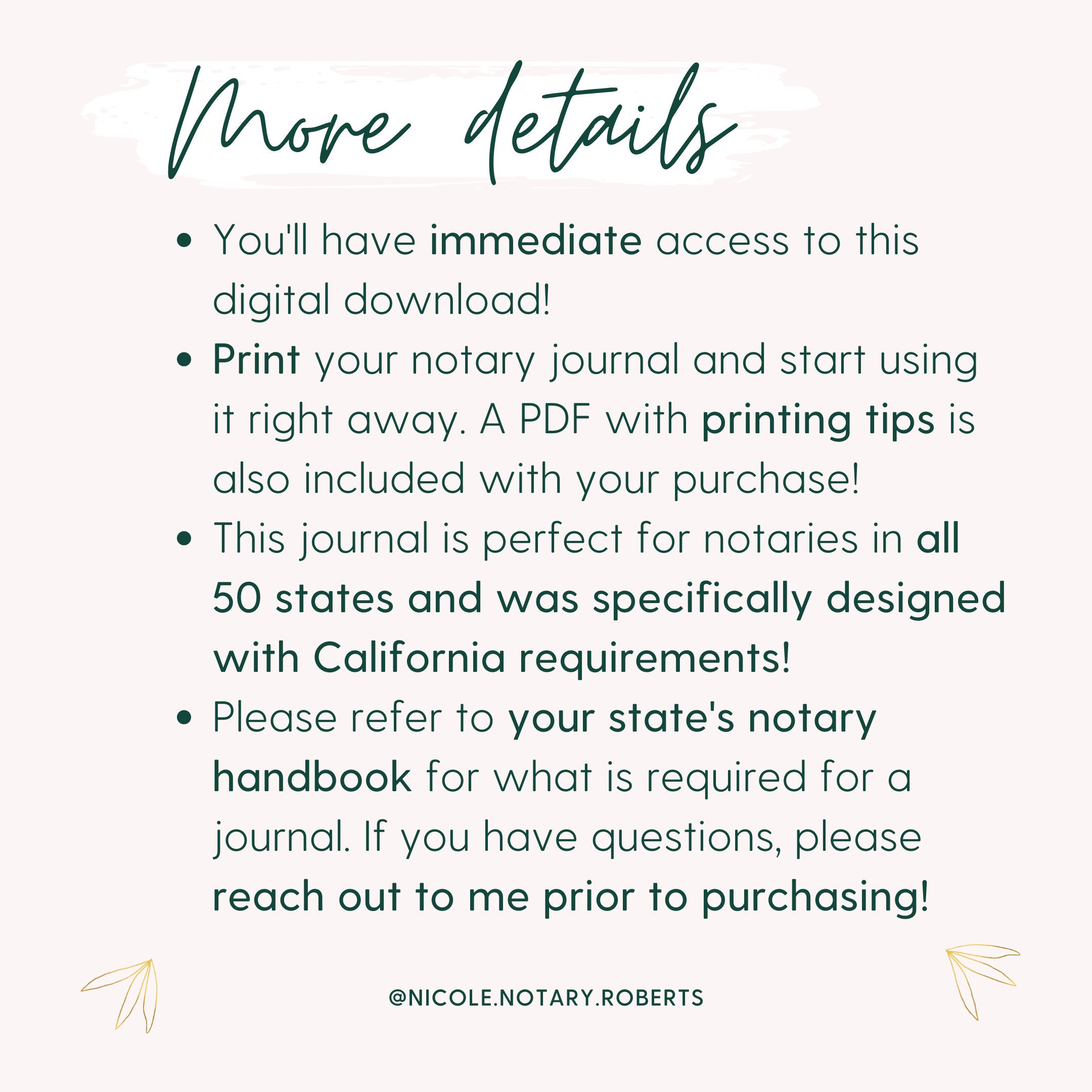 CALIFORNIA NOTARY JOURNAL Black Cover Design A Streamlined | Etsy