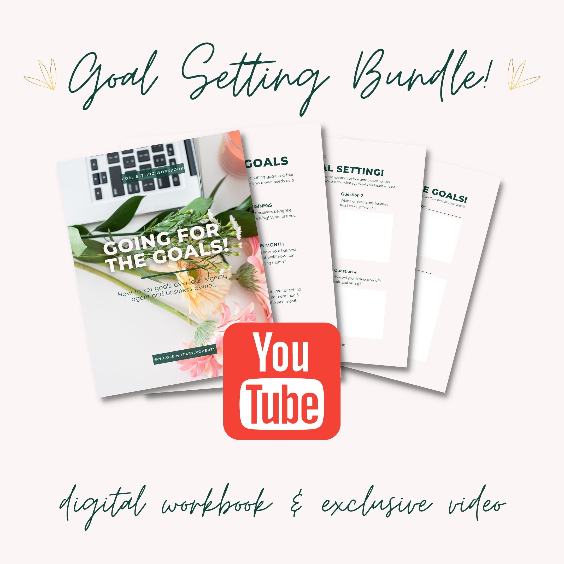 Goal Setting Bundle for Loan Signing Agents Learn How to Set - Etsy