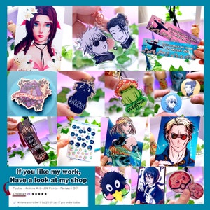 Gojo Geto Badge - JJK Badges - Jujutsu Kaisen Gift - Anime Merch ...