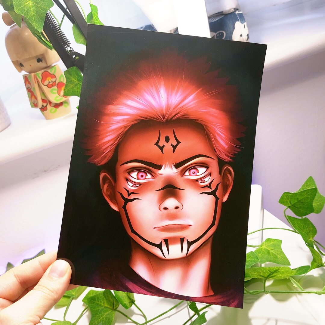 Sukuna JJK Print - Jujutsu Kaisen Art Print - Anime Poster - Anime Art ...