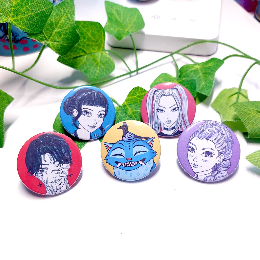 Kpop Demon Hunter Badges, Derpy, Jinu, Huntrix , Rumi, Mira, Zoe, Kpop ...