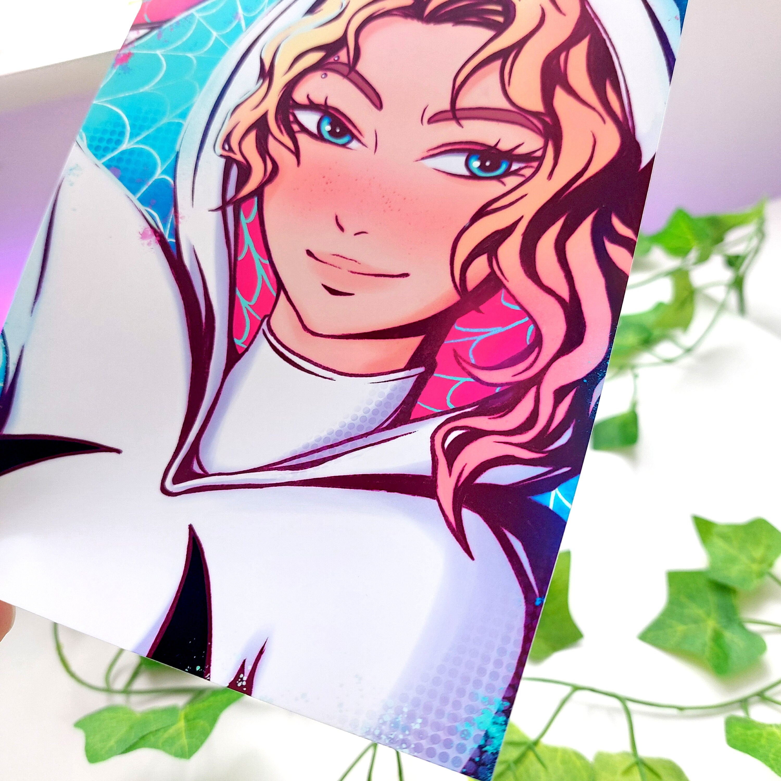 Gwen Stacy - Spidergwen Print - Comic Art Print - Ghost Spider ...