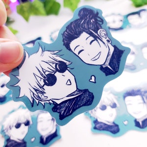 Gojo Geto Sticker Jujutsu Kaisen Satoru Jujutsu Sorcerer Manga Stickers ...
