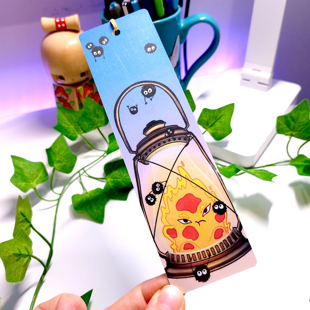 Calcifer Bookmark Howl's Moving Castle Gift Soot Sprites cute Gift for ...