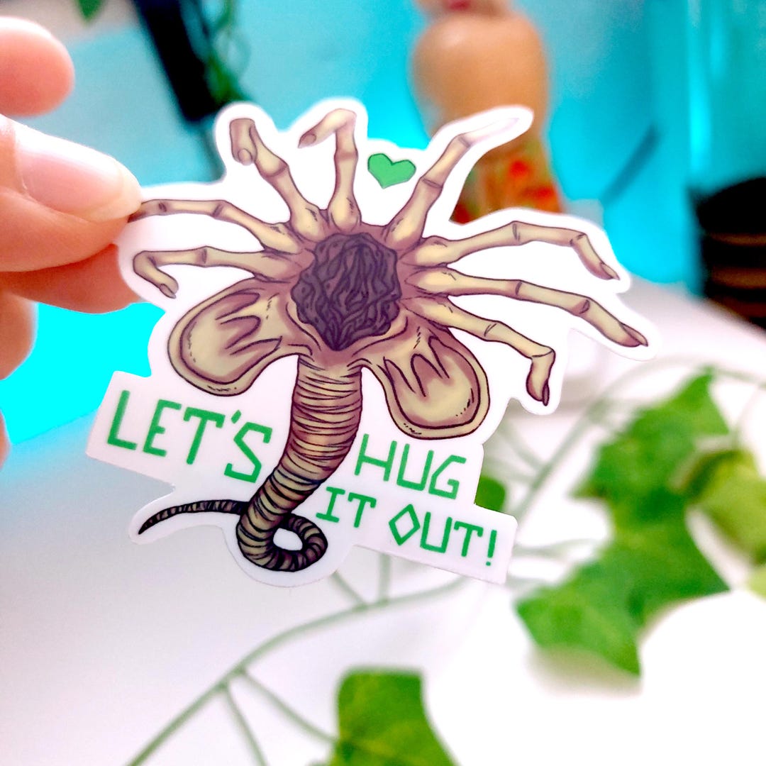 Alien Facehugger Sticker, Xenomorph, Alien Movie Gift - Etsy