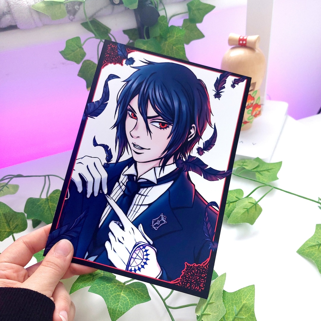 Sebastian Black Butler Poster - Kuroshitsuji Print - Sebastian ...