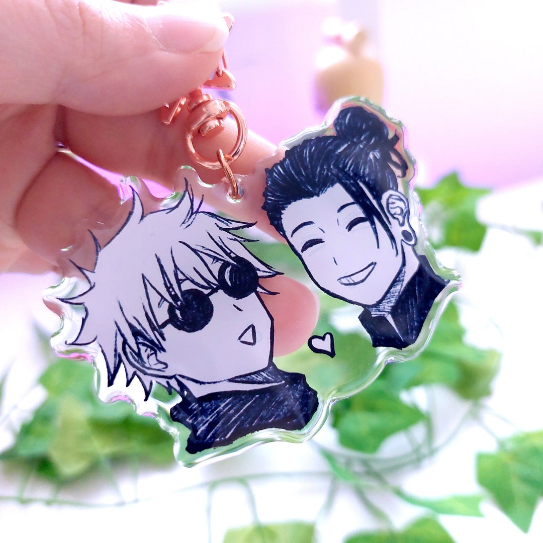 Gojo Geto Double Sided 3 Keychain JJK Keychains Jujutsu Kaisen Gift ...