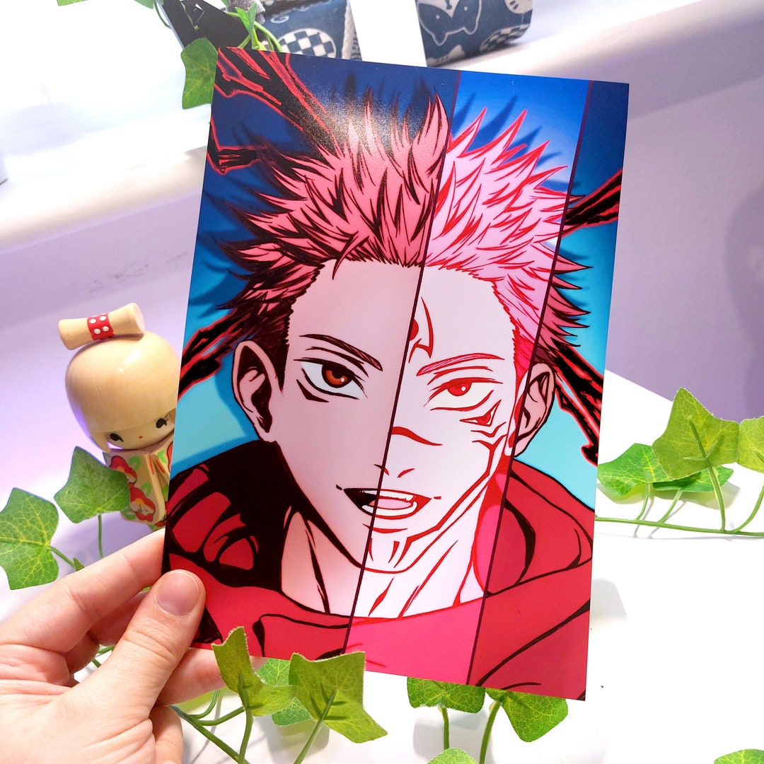 Sukuna and Yuji Itadori Print - Jujutsu Kaisen Art Print - Anime Poster ...