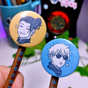 Gojo Geto Badge JJK Badges Jujutsu Kaisen Gift Anime Merch Satoru ...
