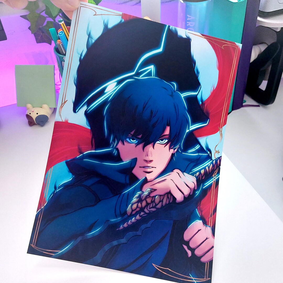 Solo Leveling Print - Sung Jinwoo Poster - Igrit - Anime Lovers Gift - Etsy