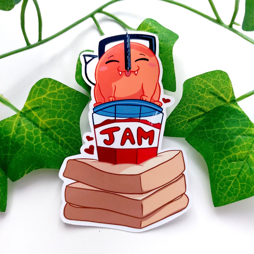 Cute Pochita and Jam Sticker Chainsaw Man Stickers Demon Dog Anime CSM ...