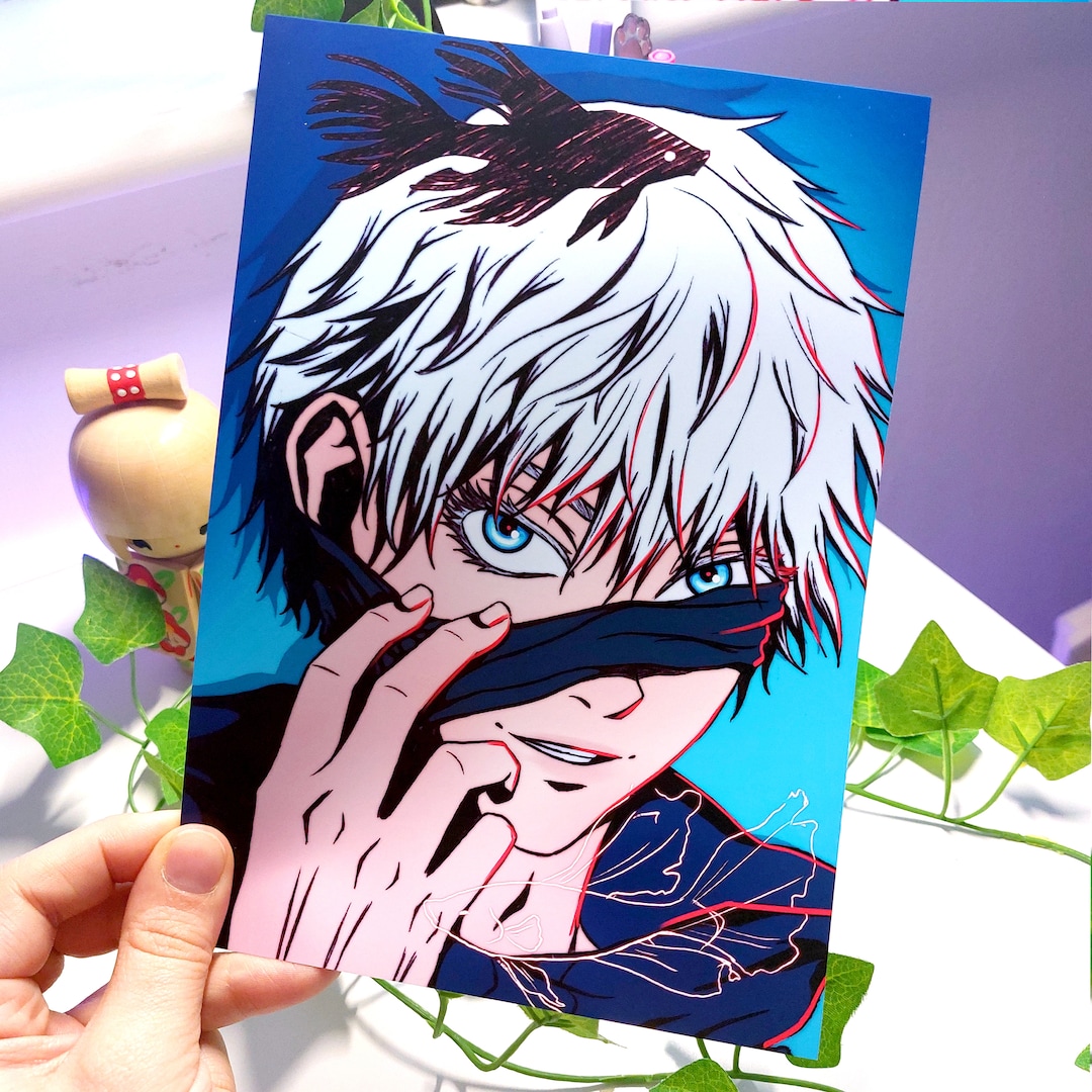 Gojo Satoru Print Jujutsu Kaisen Art Print Anime Poster Anime Art JJK ...