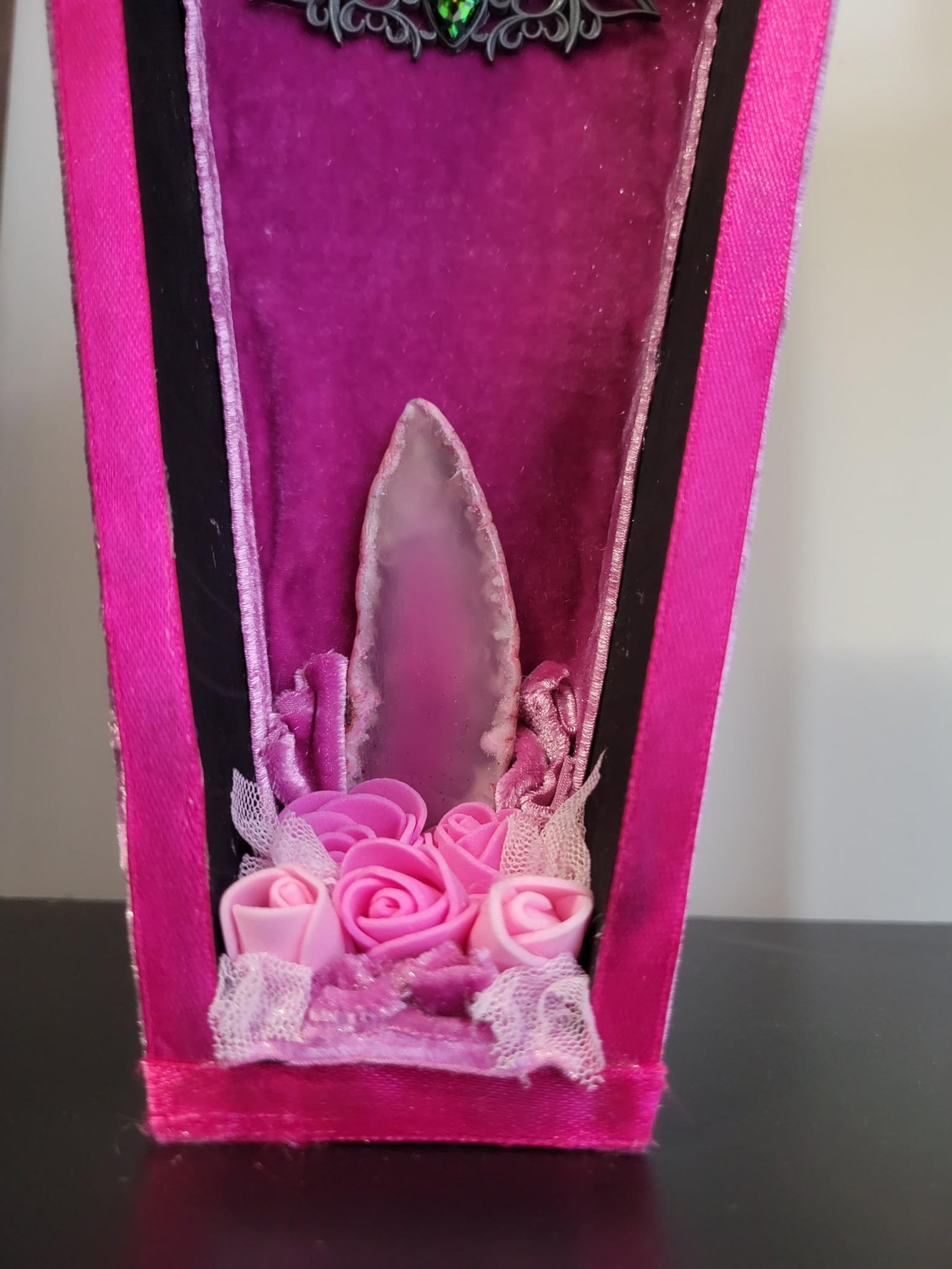 Hot Pink Velvet Coffin . - Etsy