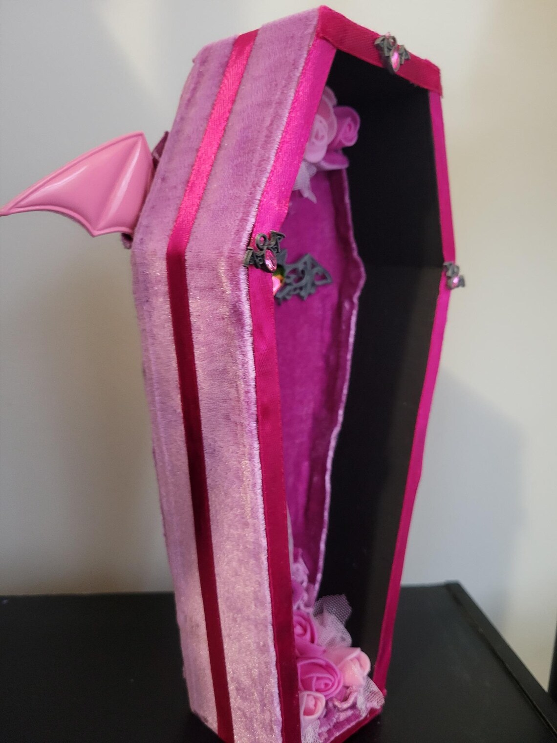 Hot Pink Velvet Coffin . - Etsy