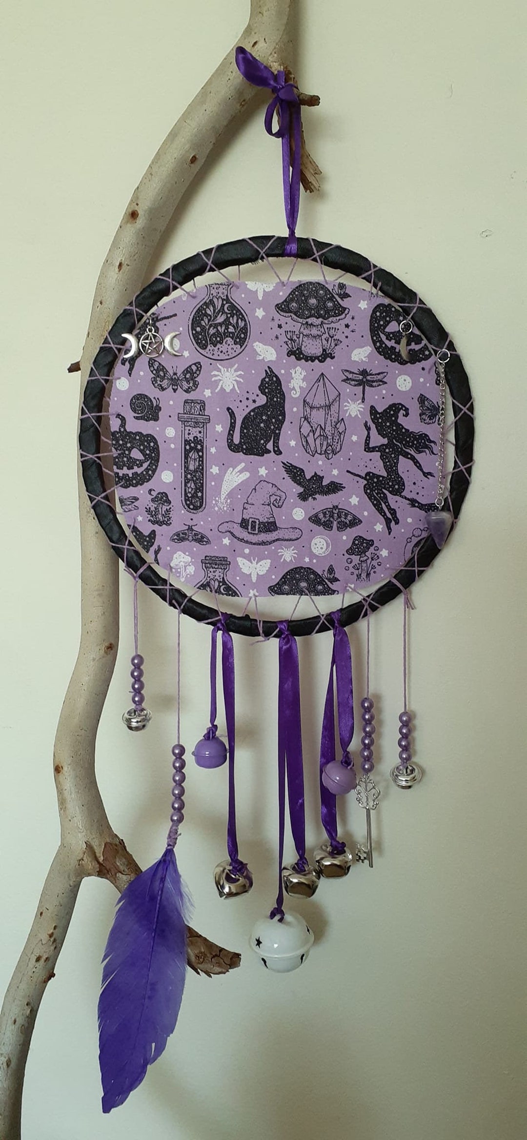 The Magick of Purple,witches Bells With Amethyst, Large Size. - Etsy