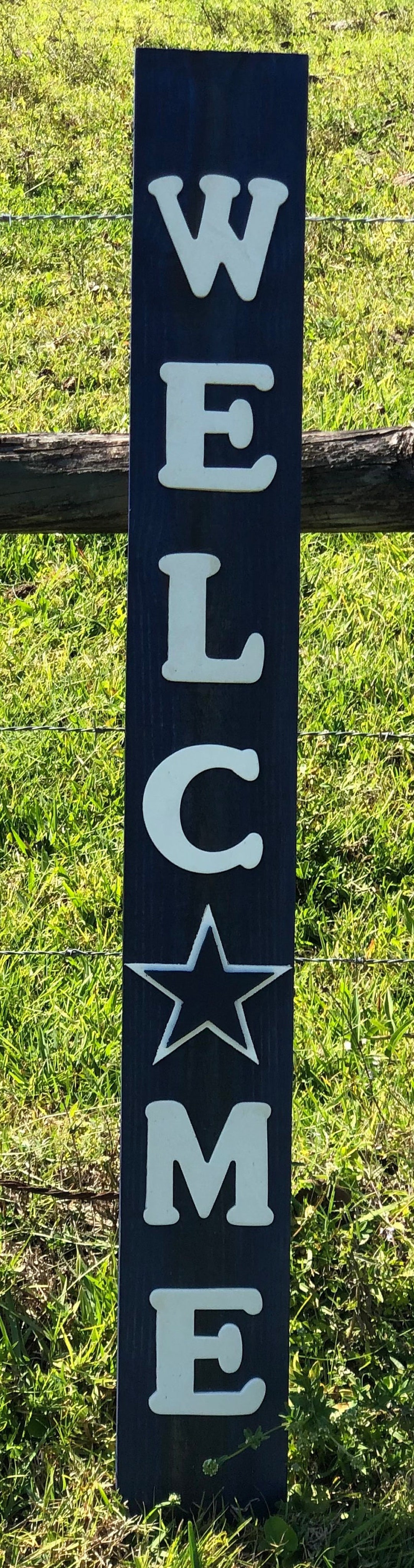 3D Wooden Dallas Cowboys Welcome Sign - Etsy