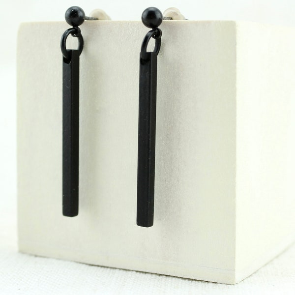 Vertical Bar Earring - Etsy