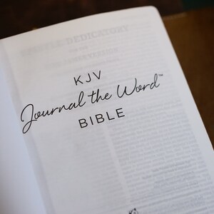 KJV Journal the Word Bible Rebound in Full Grain Leather - Etsy