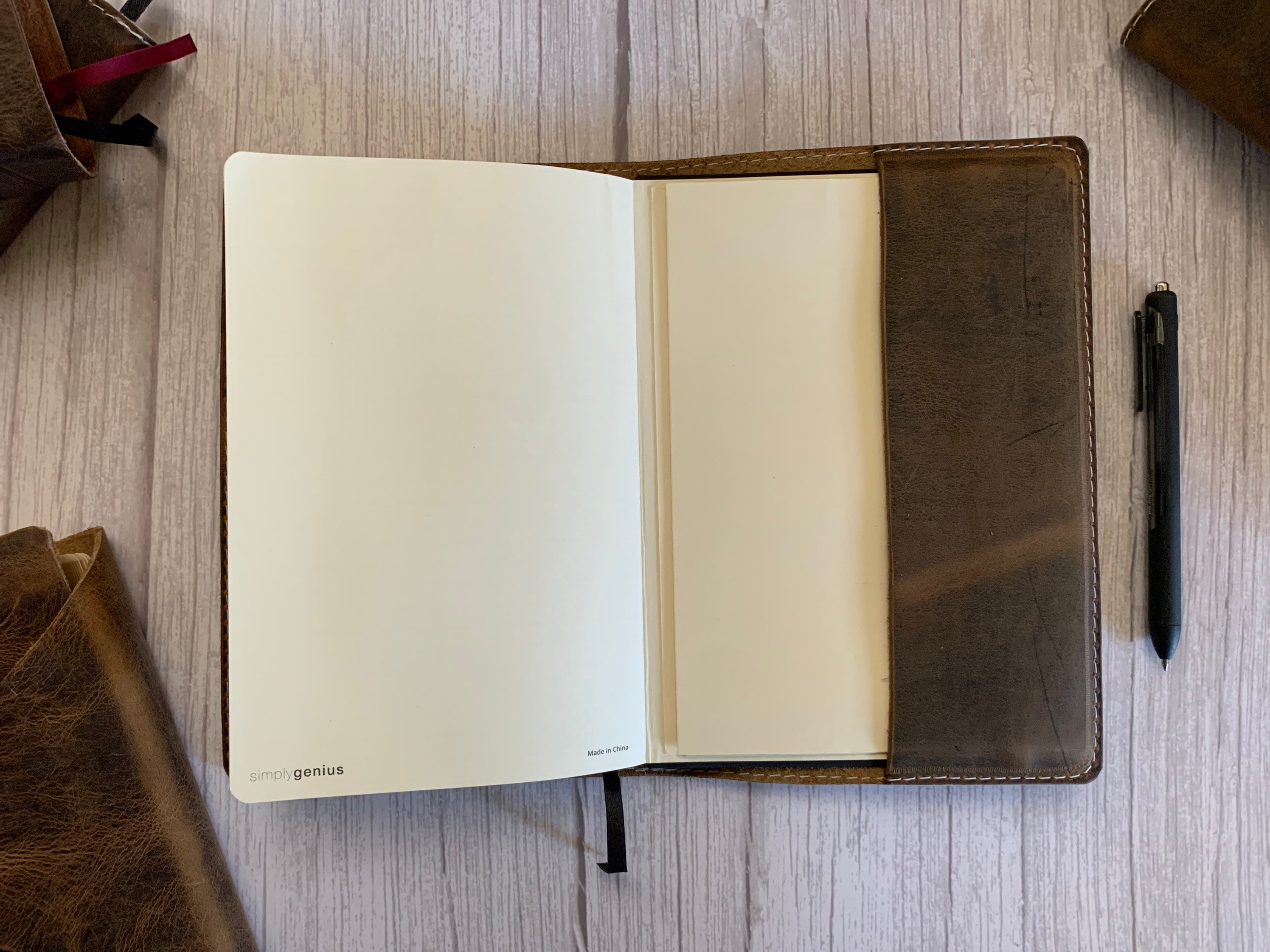 Full Grain Leather Bible Journal With 180 Page Notebook - Etsy