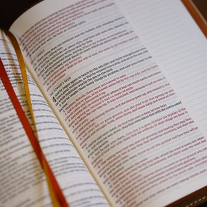 KJV Journal the Word Bible Rebound in Full Grain Leather - Etsy