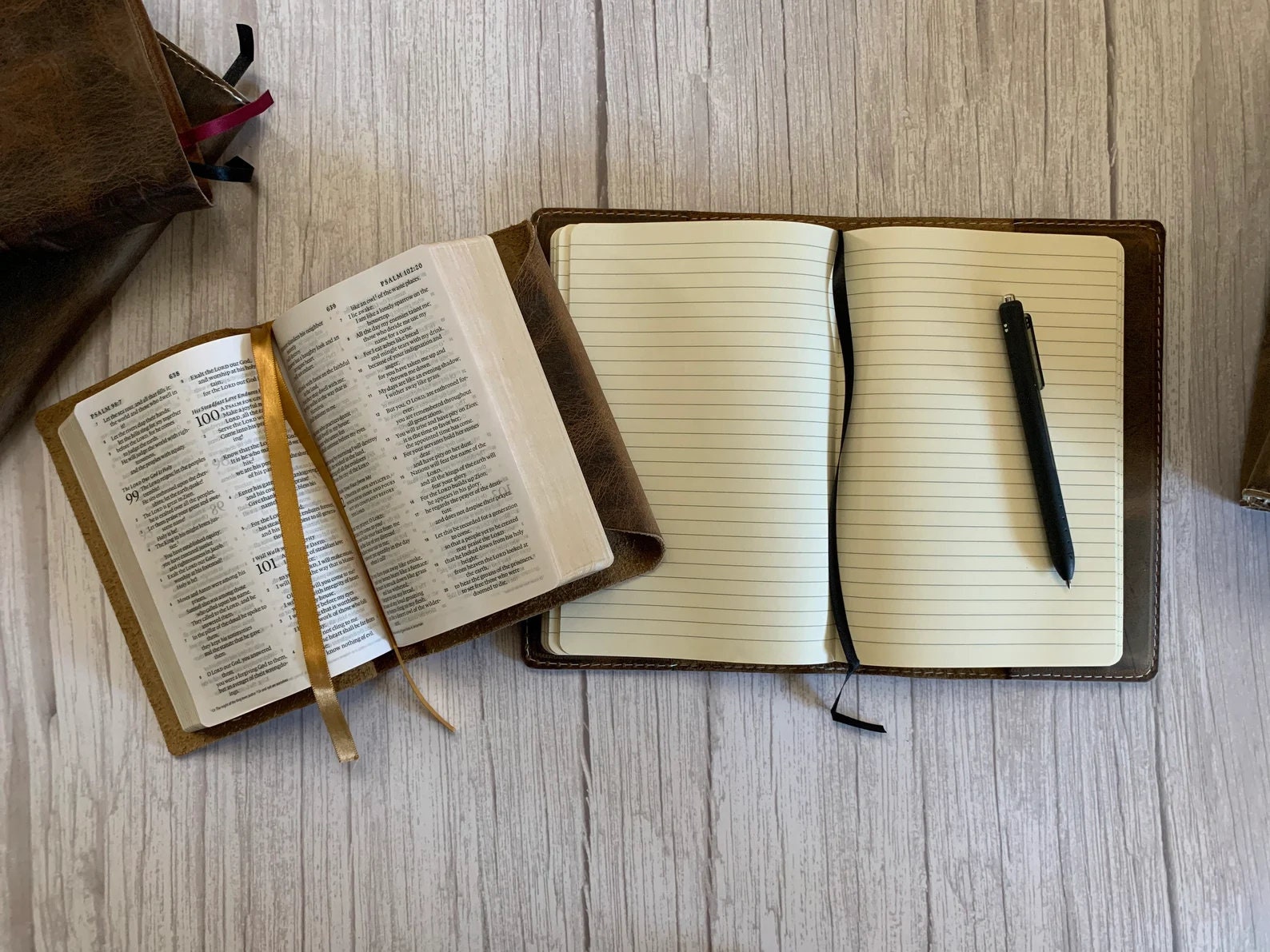 Compact ESV Large Print Bible Full Grain Leather Magnetic - Etsy