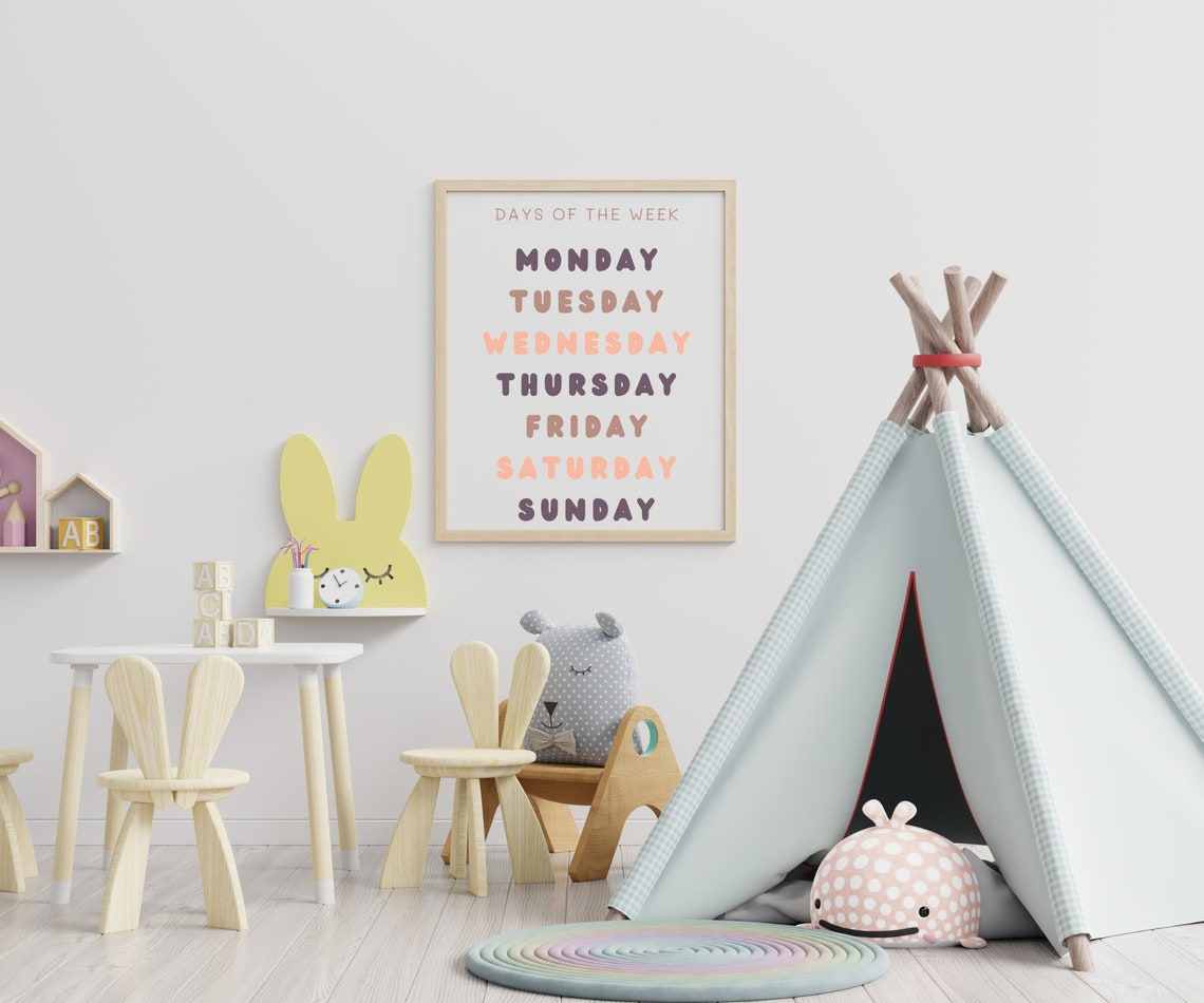 Educational Posters Printable ABC Numbers Poster - Etsy