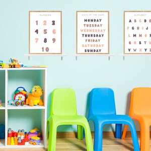 Educational Posters Printable ABC Numbers Poster - Etsy