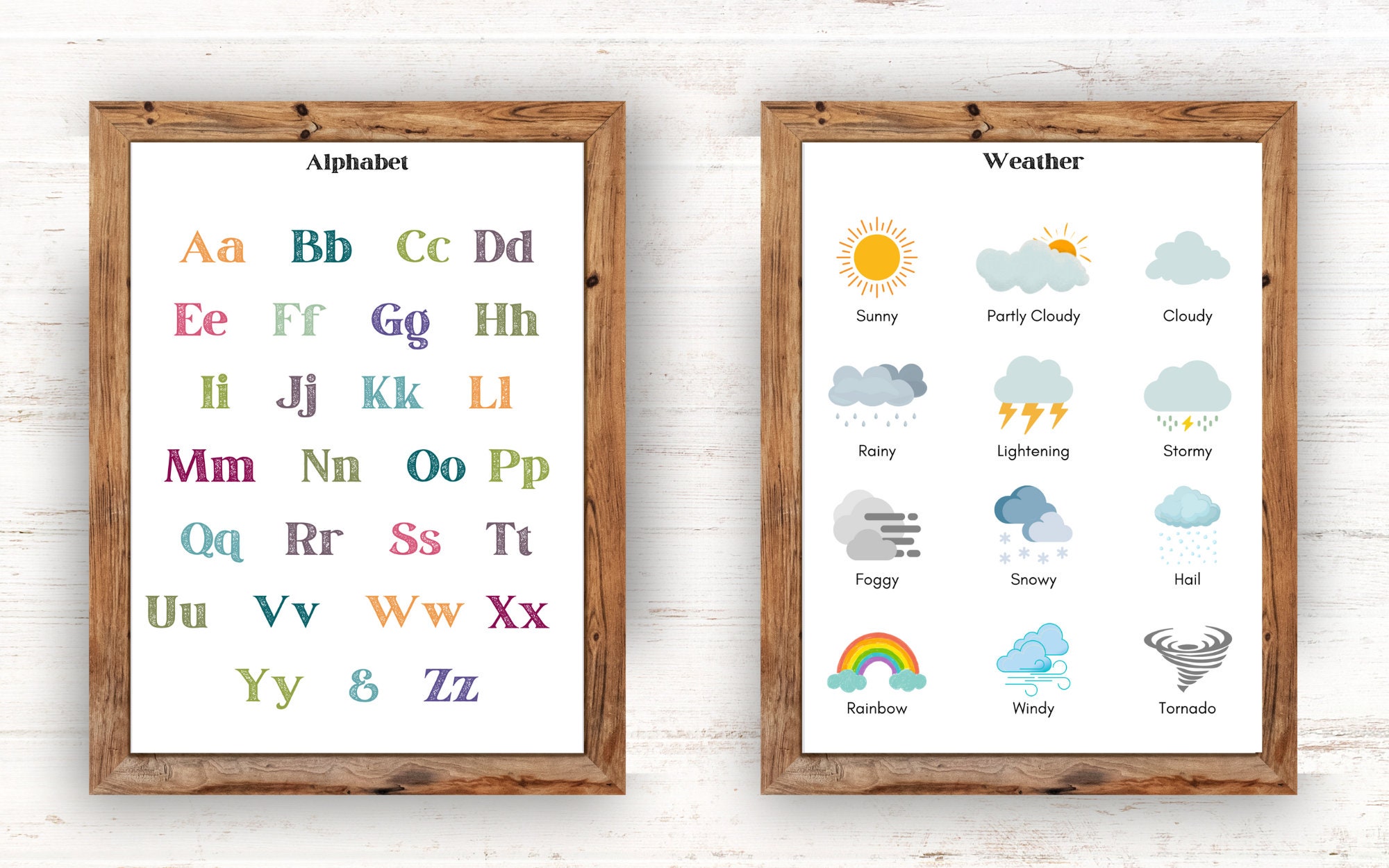 Printable Numbers, Alphabet, Week Days, Shapes, School Art for Kids ...