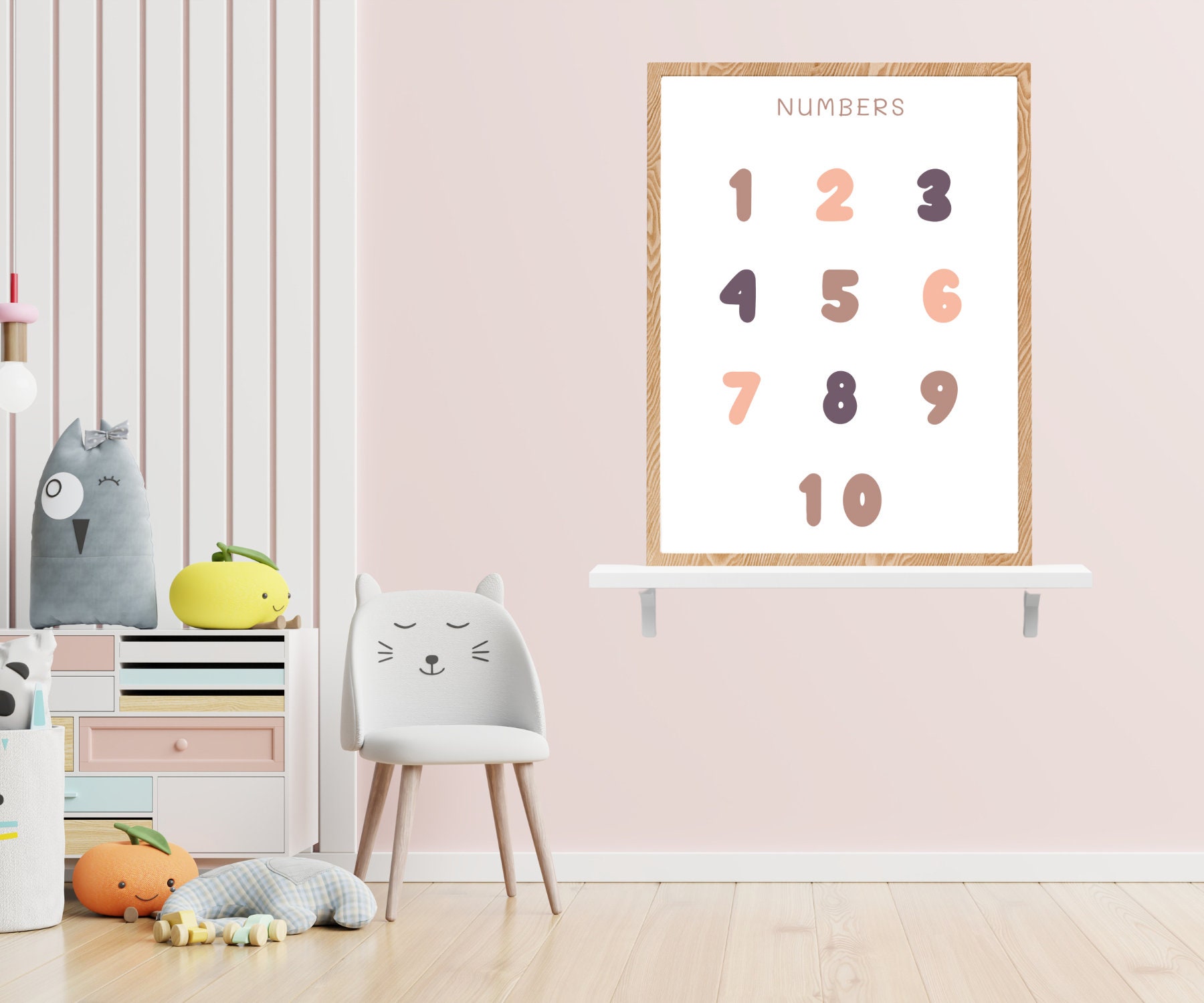 Educational Posters Printable ABC Numbers Poster - Etsy