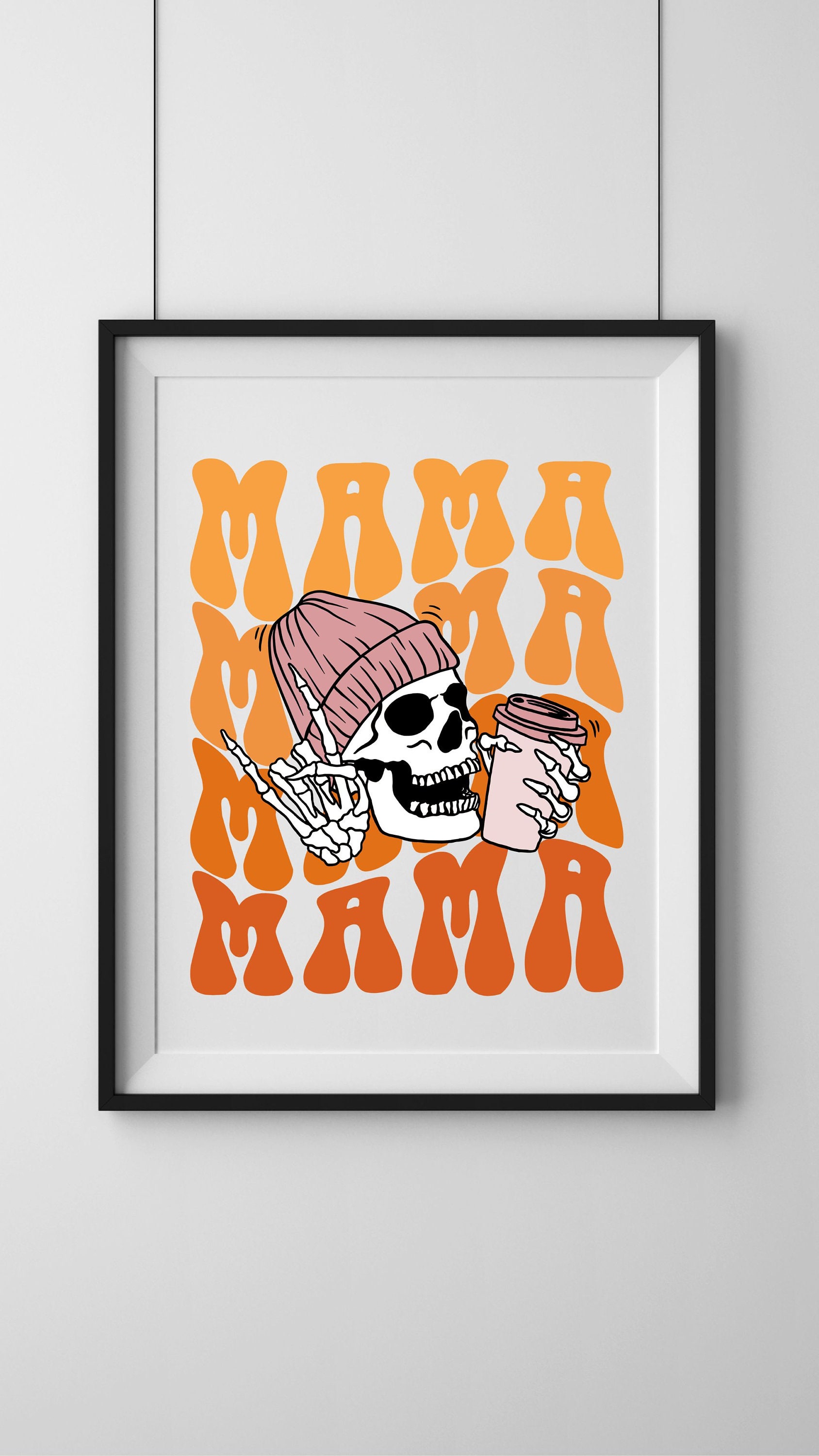 Mama Skeleton Floral Spooky Png Sublimation Design Halloween - Etsy