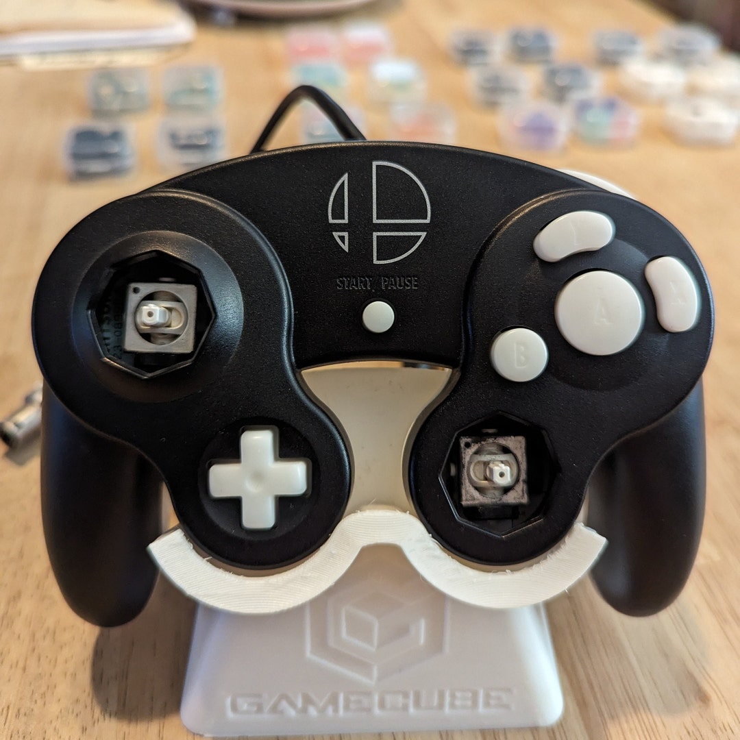VERY MINOR BLEMISH White Resin Cast Custom Gamecube Controller Buttons ...