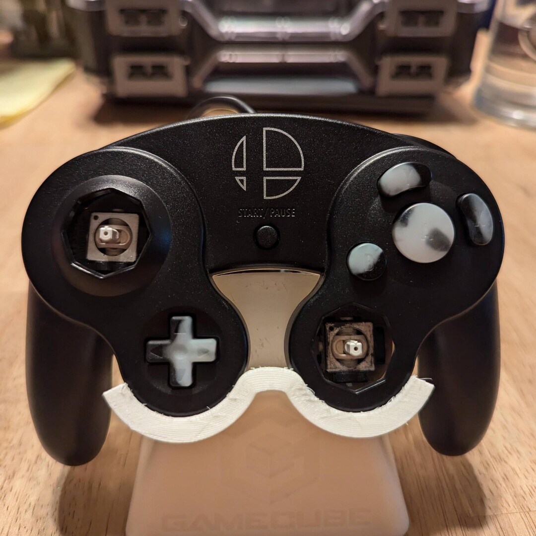 Custom Black & White Gamecube Controller Buttons Resin - Etsy