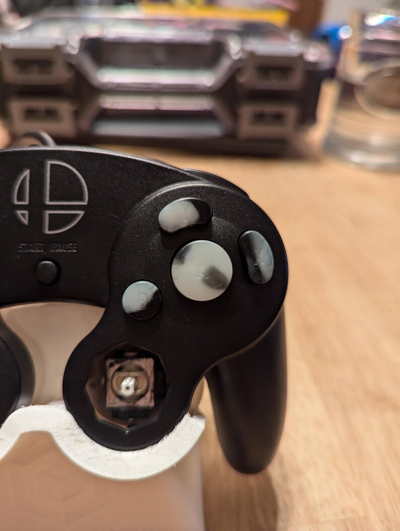 Custom Black & White Gamecube Controller Buttons Resin - Etsy