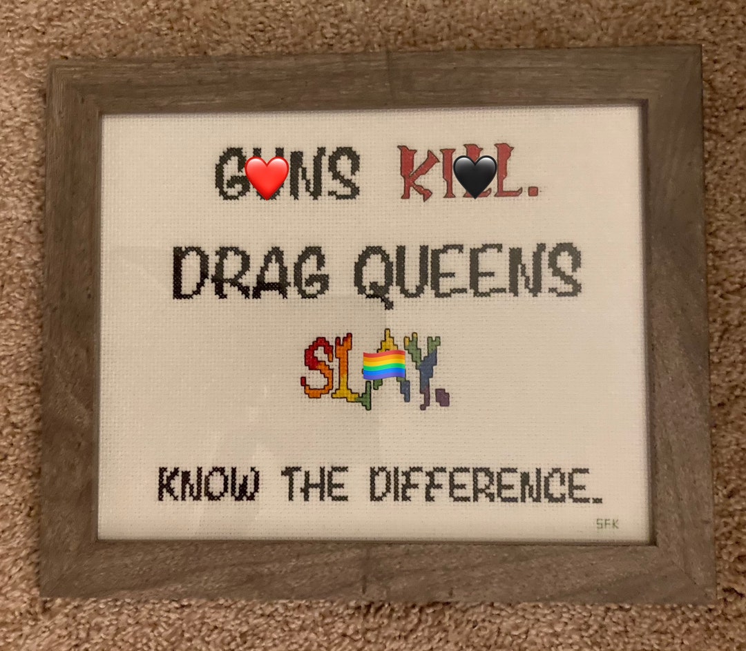 Gns & Drag Queens woke Cross Stitch Pattern - Etsy