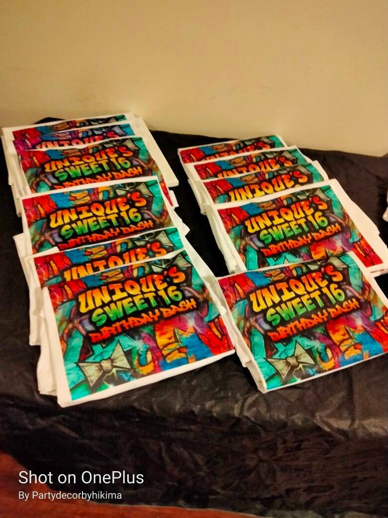 Custom Made Party Decorations Backdrop Selfie Frame Tshirt Custom Chip ...