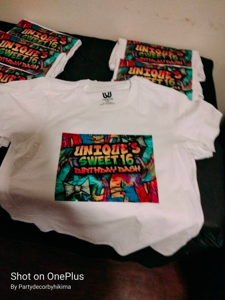 Custom Made Party Decorations Backdrop Selfie Frame Tshirt Custom Chip ...