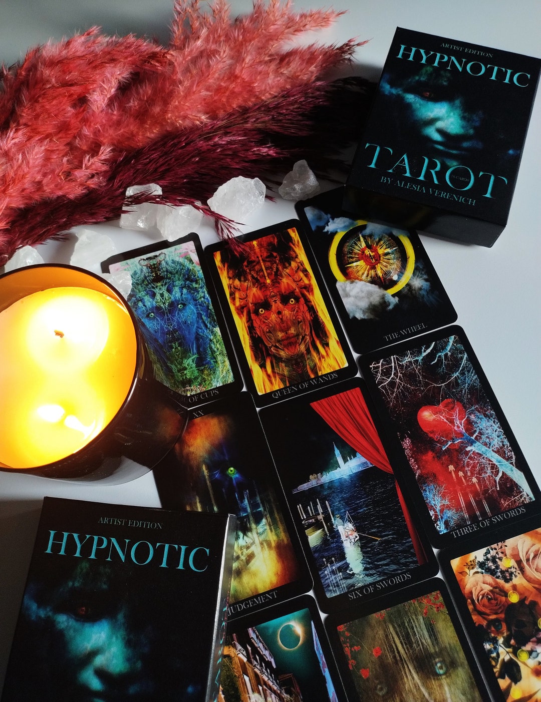Tarot Deck "hypnotic" - Tarot Card Deck, Oracle Deck, Tarot Cards, 78 ...