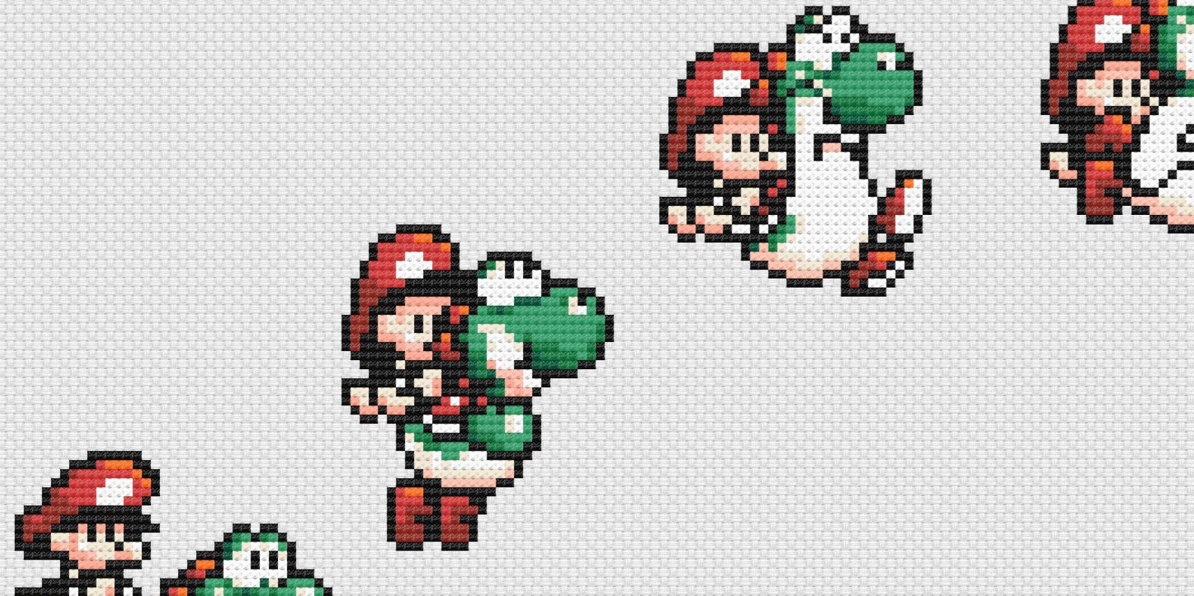 Yoshi Jumping SNES Sprites Cross Stitch Pattern PDF - Etsy Australia