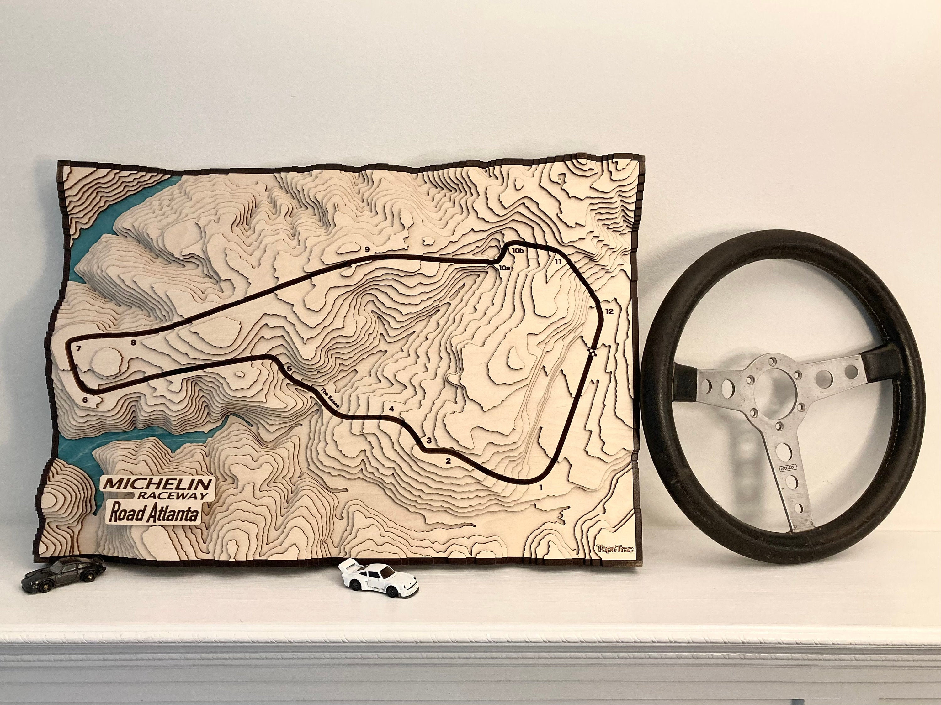 Road Atlanta 3D Topographic Race Track Map - Etsy Australia