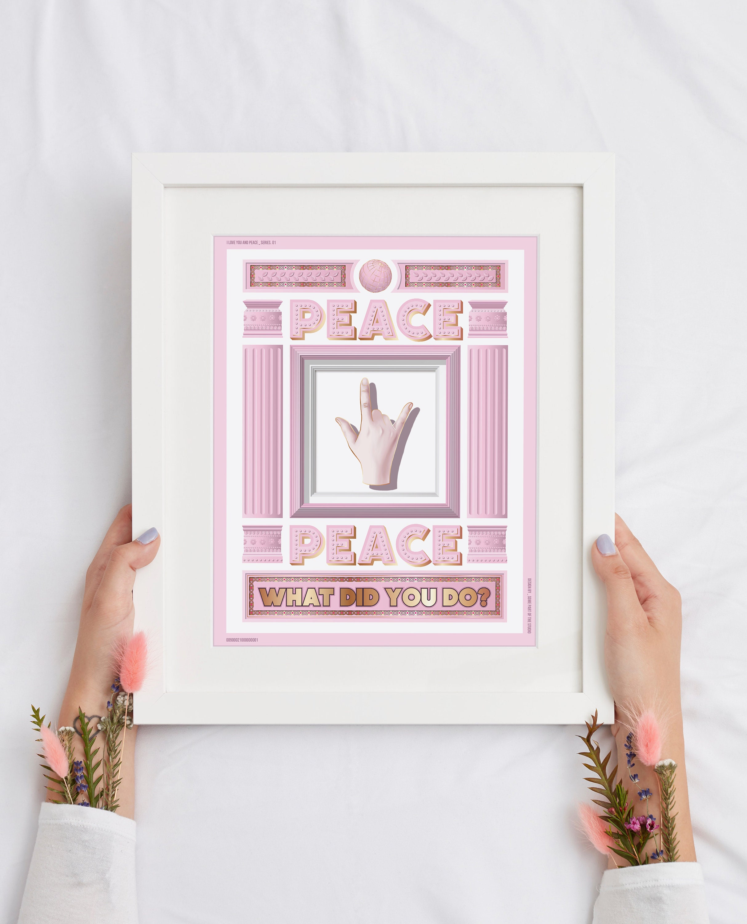 I Love You Sign Language Poster Lovely Pink and Gold Digital - Etsy