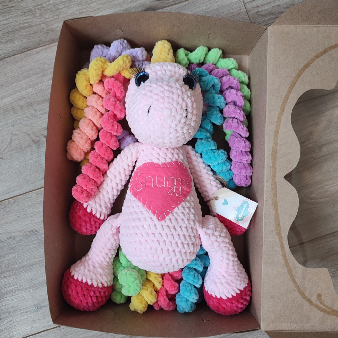 Rainbow Stuffed Unicorn Personalized Plush Unique Baby Gift Unicorn Toy ...