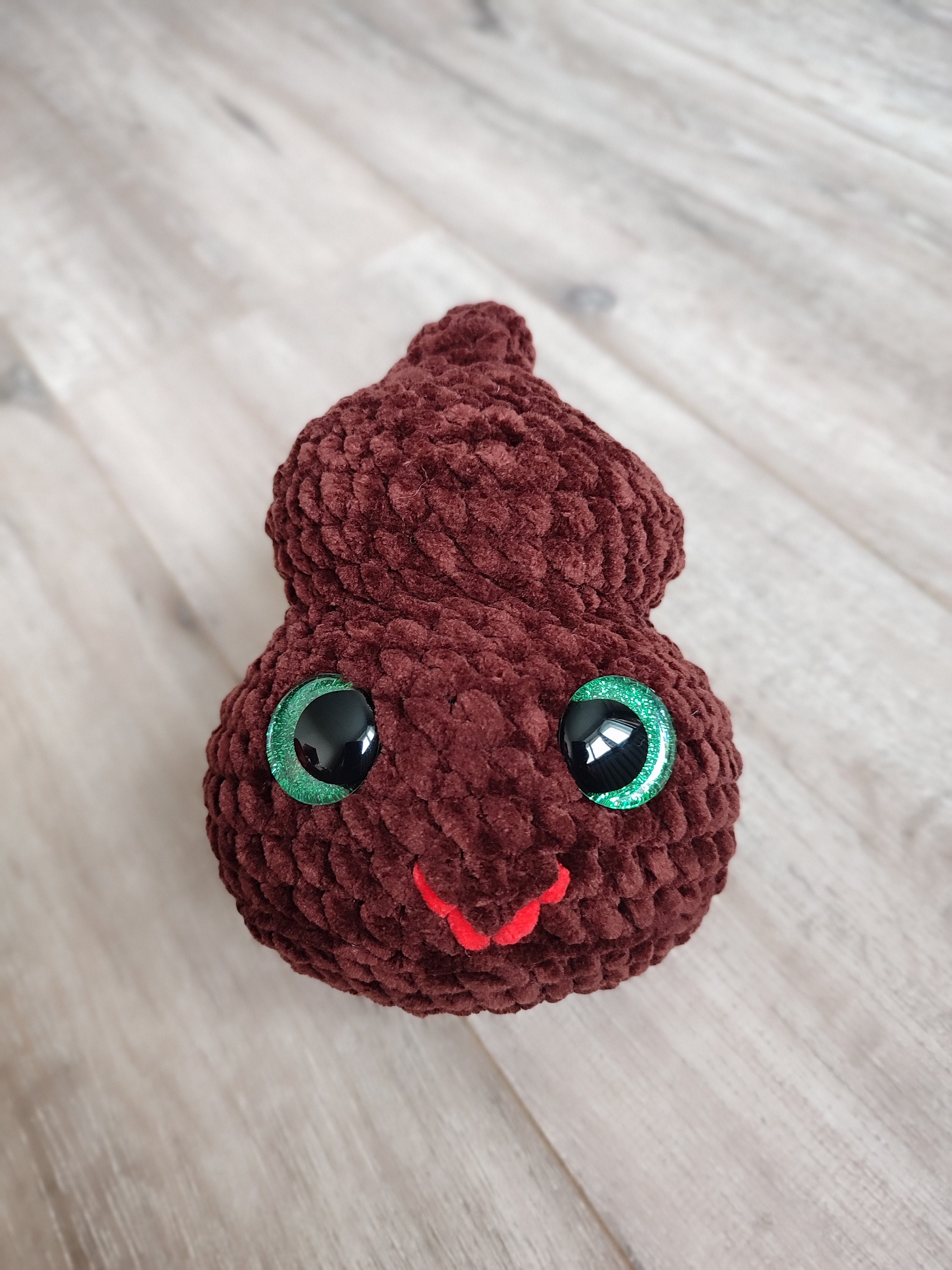 Crochet Poop Emoji Plushie: Funny Amigurumi Fidget Toy - Etsy