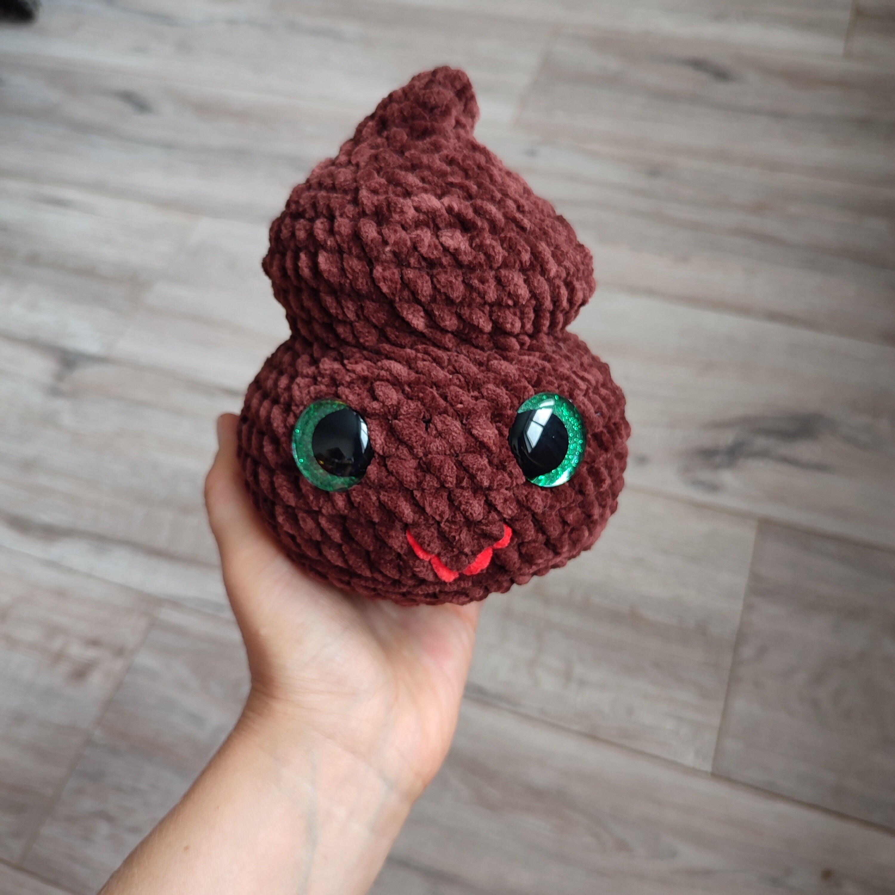 Crochet Poop Emoji Plushie: Funny Amigurumi Fidget Toy - Etsy
