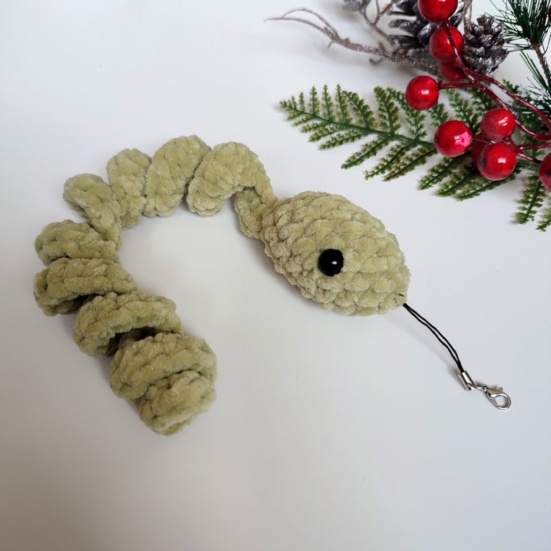 Snake Keychain - Etsy