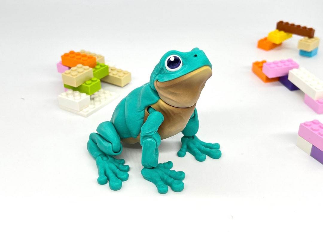 Articulated Cute Frog Toy - Etsy