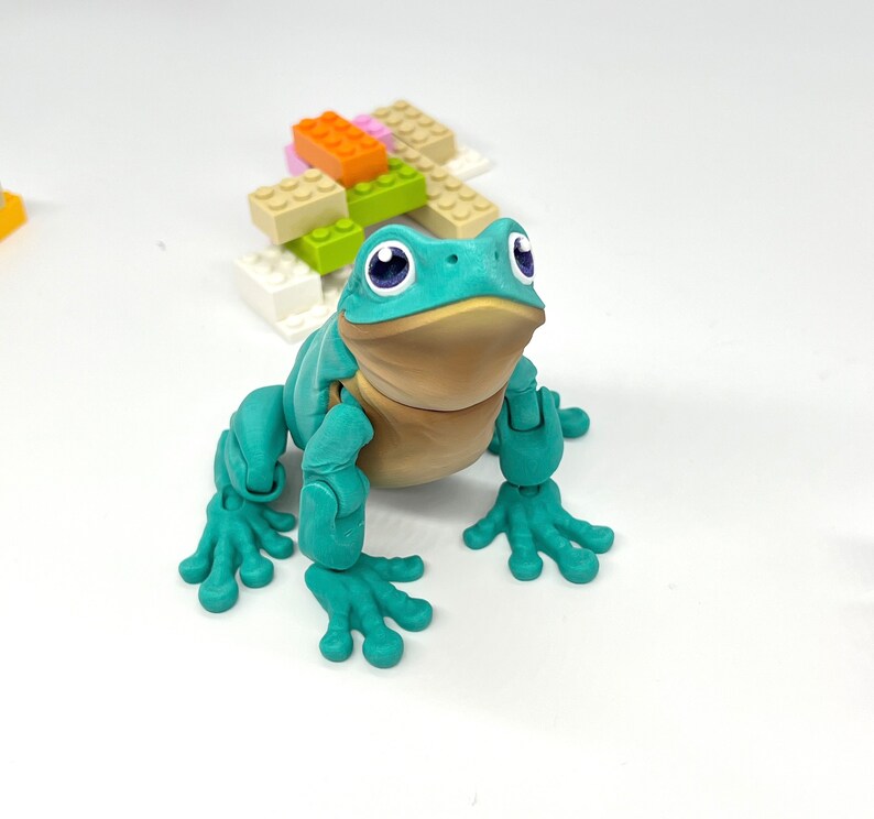 Articulated Cute Frog Toy - Etsy