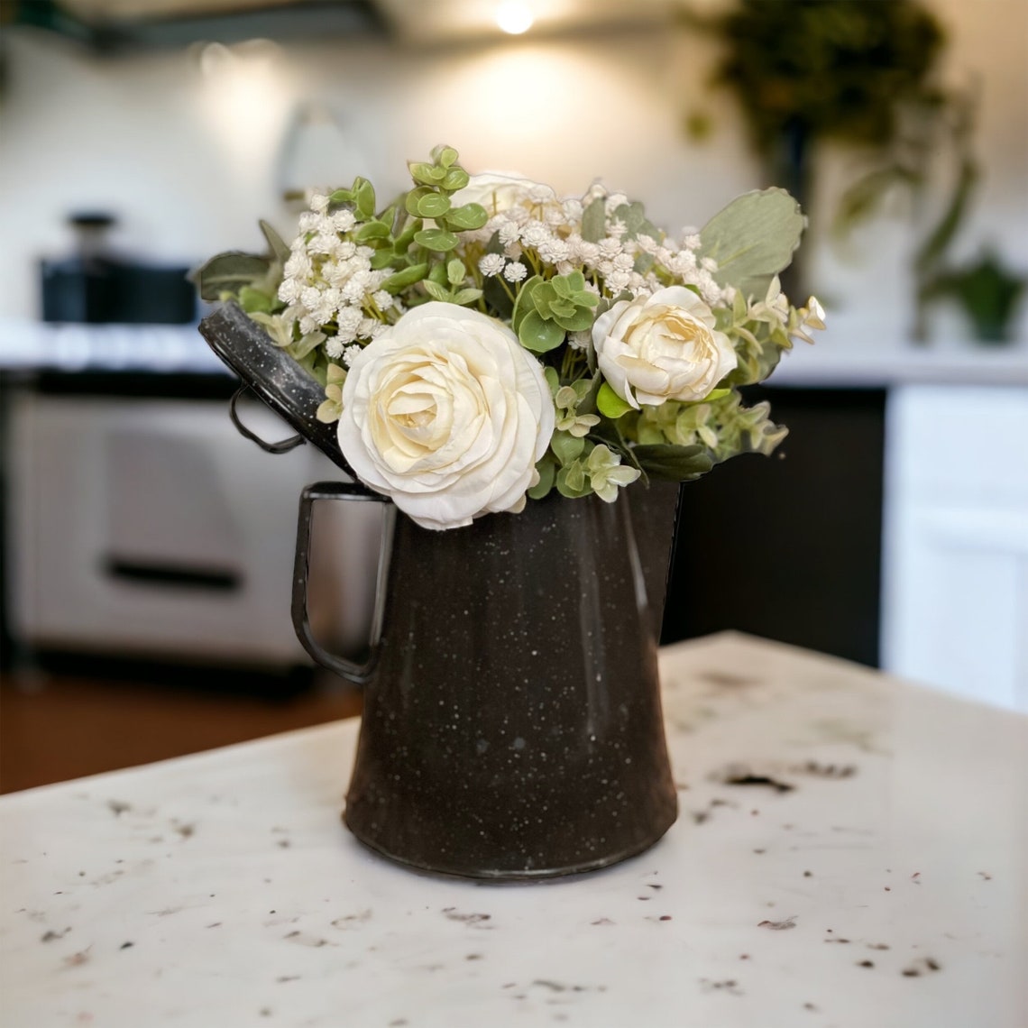 Vintage Flower Arrangement, Flowers, Flower Arrangement, Table Decor ...