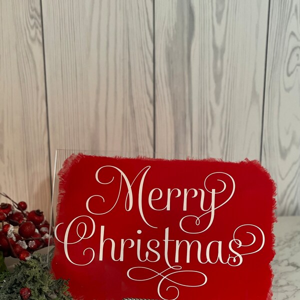 Painted Christmas Sign - Etsy