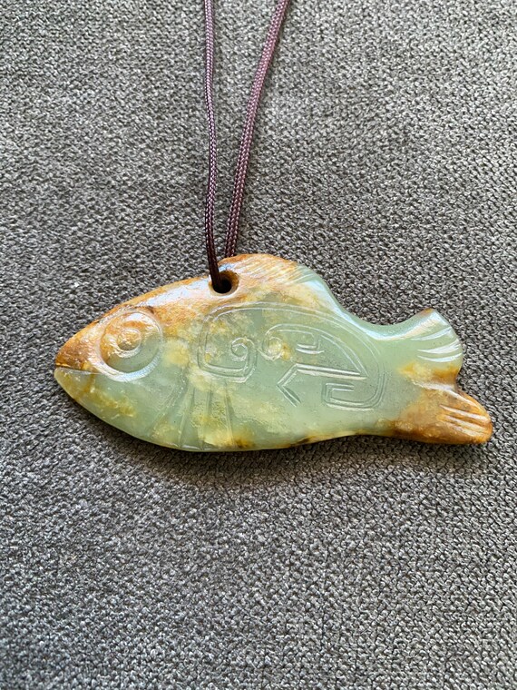 Ancient Chinese jade fish-shaped jade pendant - Gem