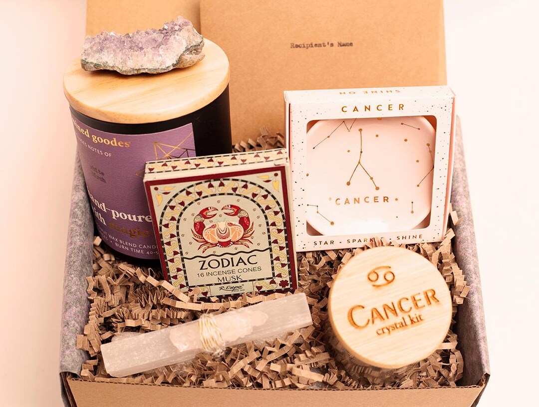 Cancer Zodiac Box, Cancer Zodiac Gift Basket, Cancer Spiritual Box Gift ...